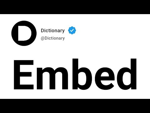 Embed Meaning In English
