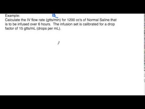 Unit 1 Converting 5 IV flow rate