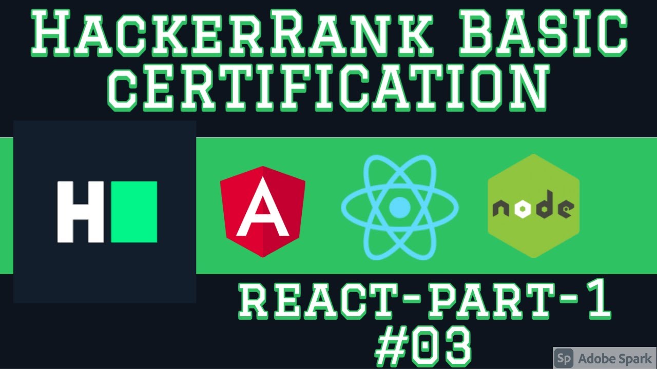 HackerRank React Basic  certification Part-1