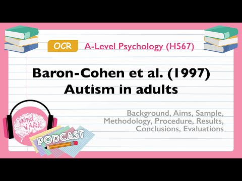 Podcast: Baron-Cohen et al. (1997) Autism in adults