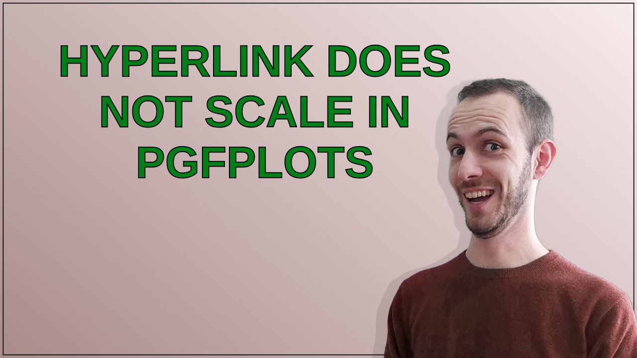 Tex: Hyperlink does not scale in pgfplots