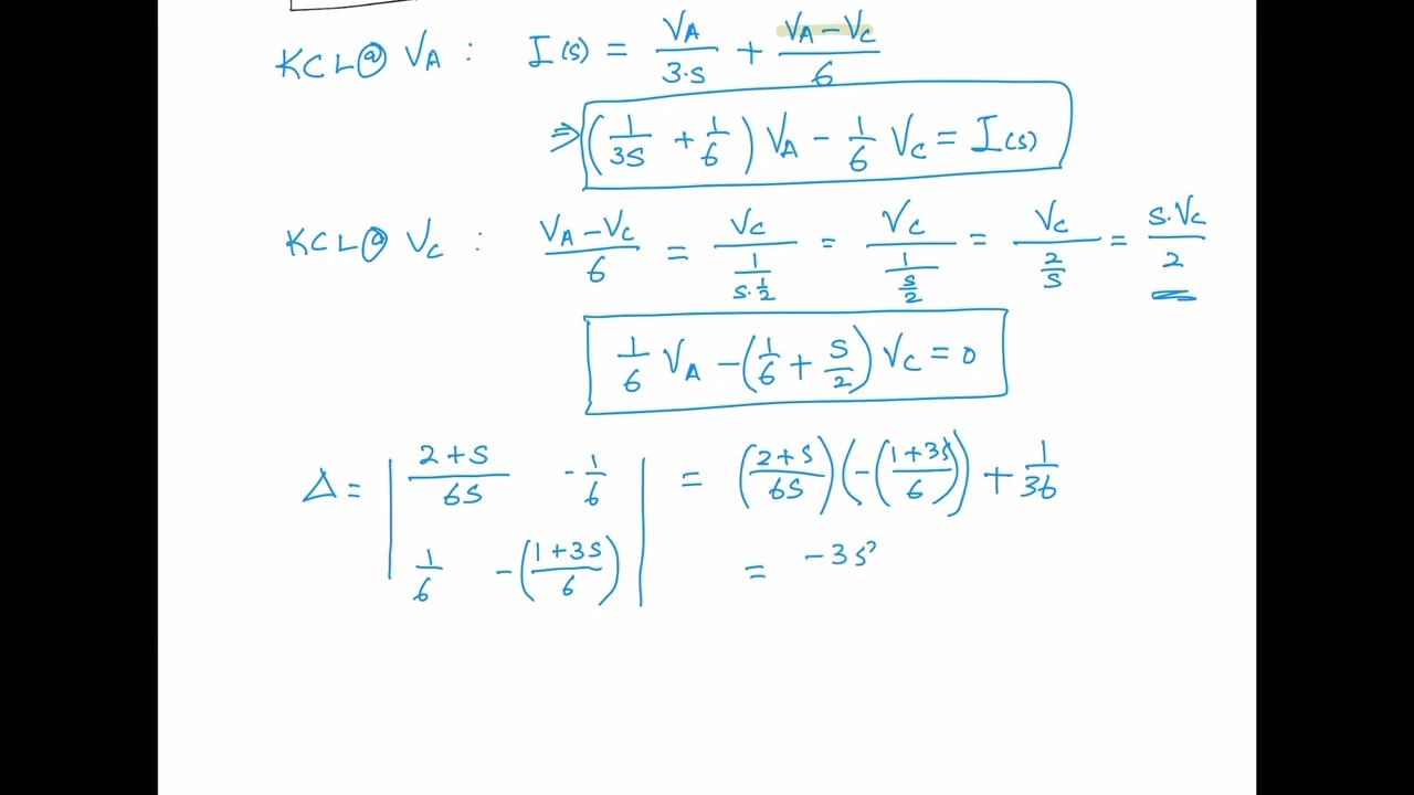 2.4 Electrical Network Transfer Functions (Ex. 2) - Control Systems