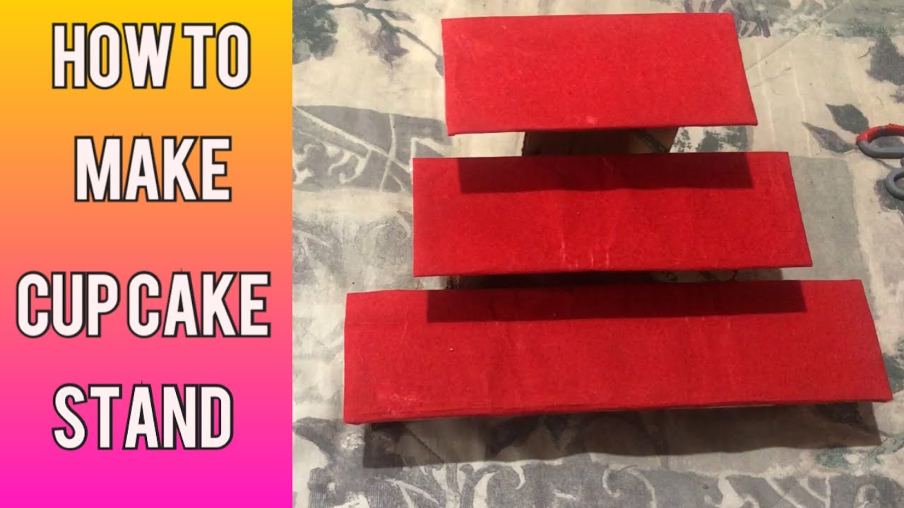 DIY CUPCAKE STAND FROM OLD BOXES