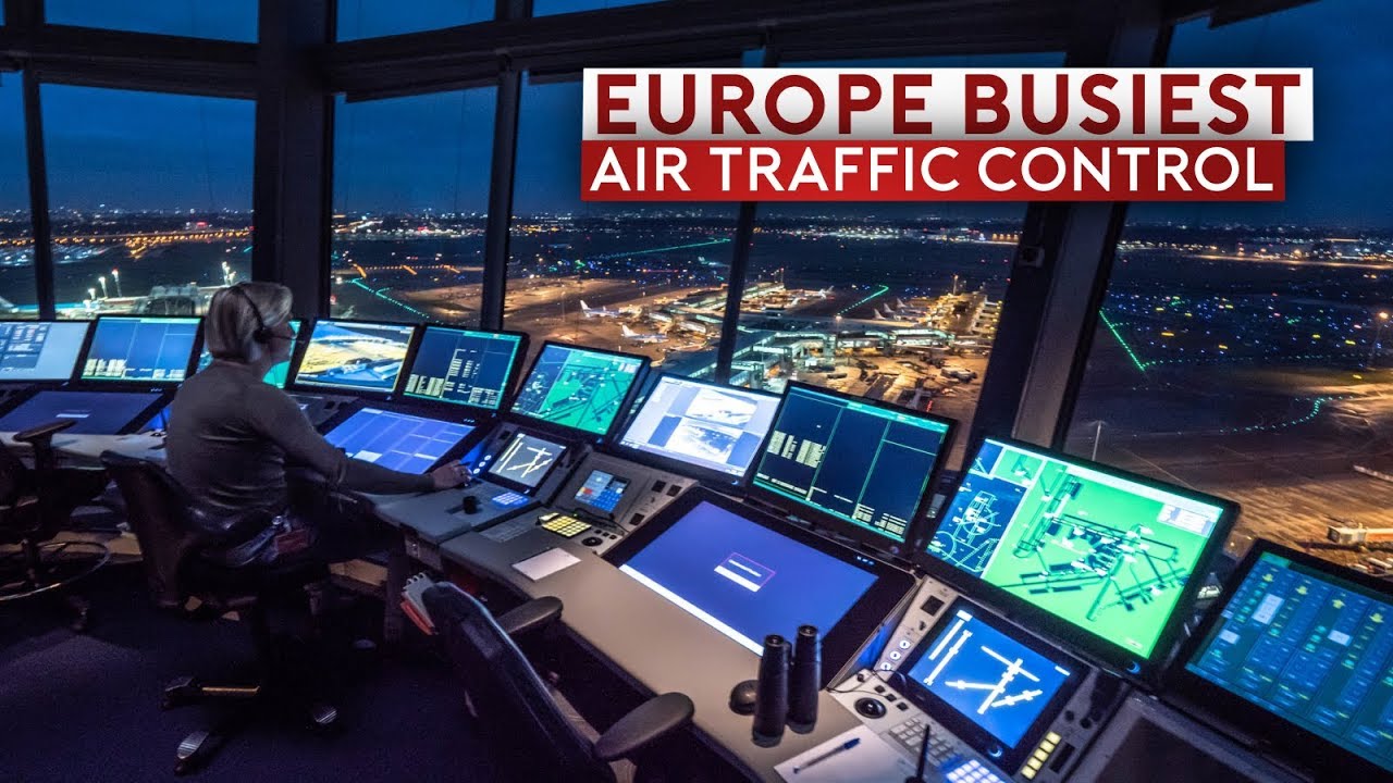 Una visita a la torre de control del aeropuerto de Ámsterdam