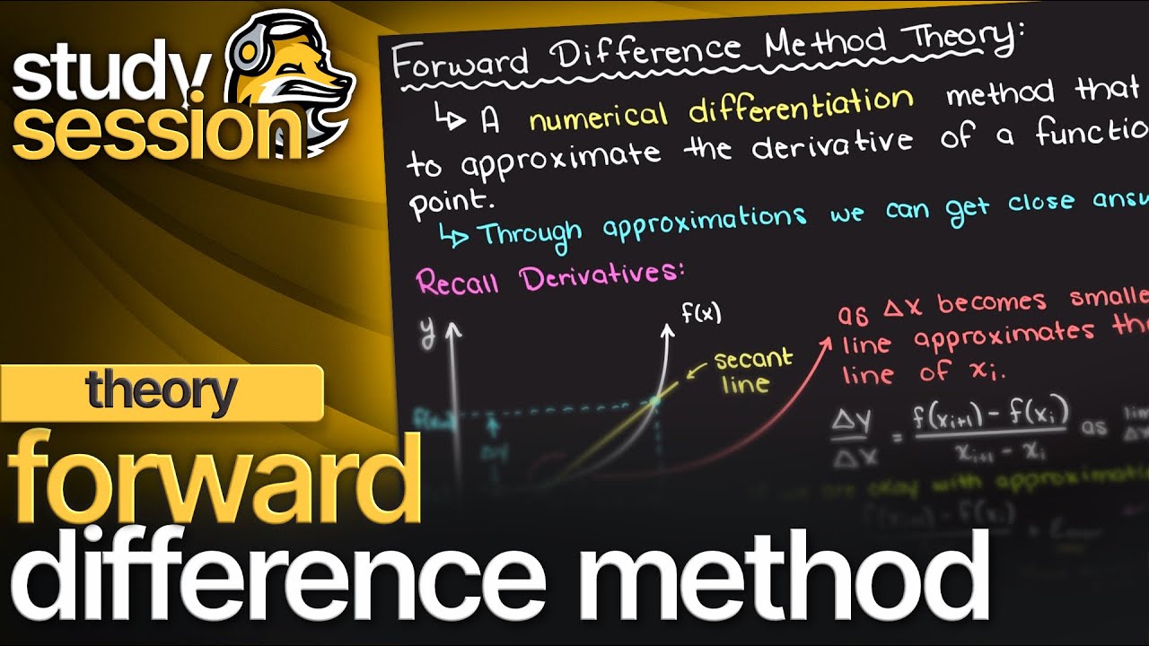 Forward Difference Method Theory | Numerical Methods