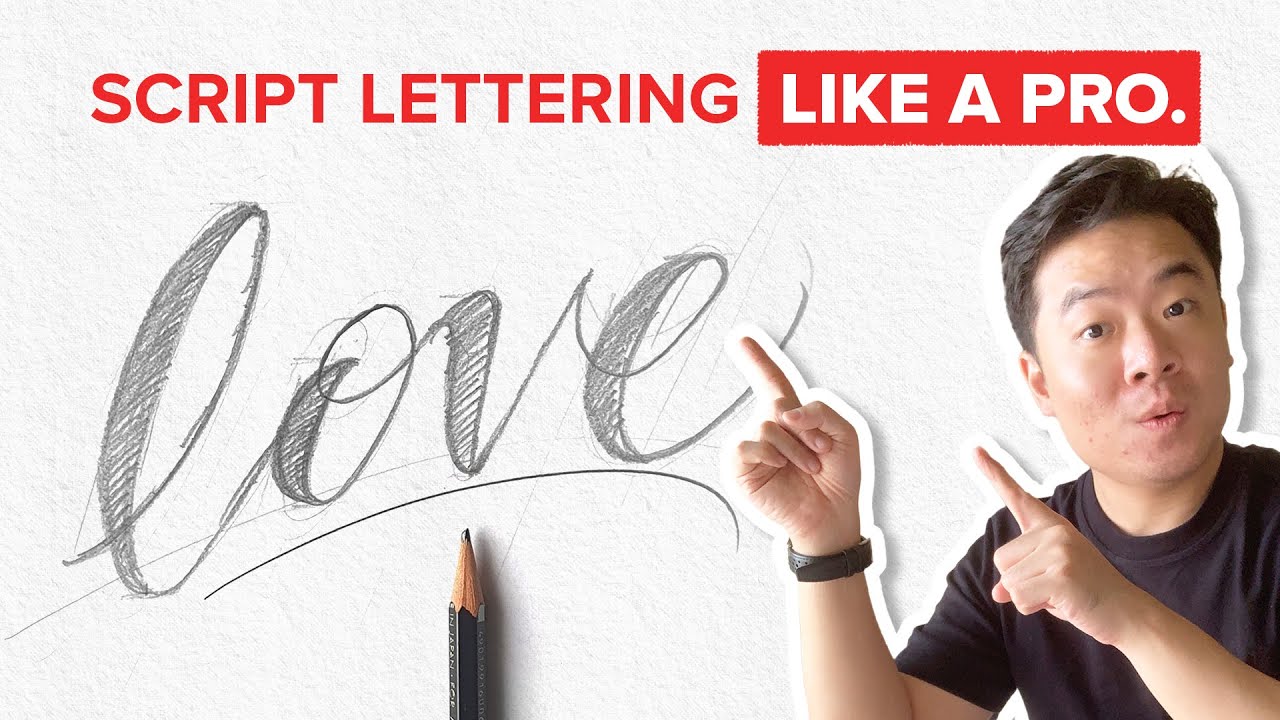 How to Draw Script Hand-Lettering LIKE A PRO (Tutorial)