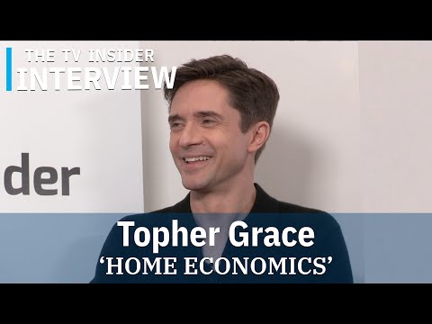 Topher Grace on HOME ECONOMICS, Tom's book, fun with his costars, & more! | TV Insider