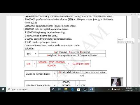 Investors and shareholders ratios
