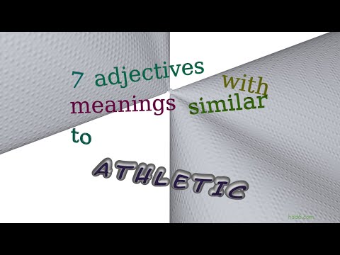athletic - 8 adjectives synonym of athletic (sentence examples)