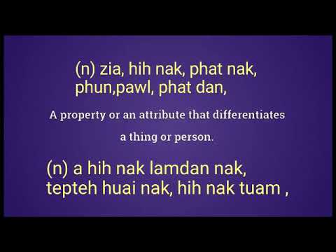quality meaning explaining in English Ngawn Dictionary