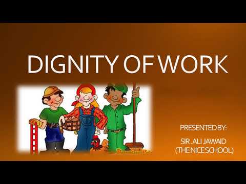 Dignity of work lesson no. 8 for class 10
