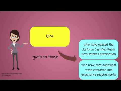 What is a Certified Public Accountant or CPA?