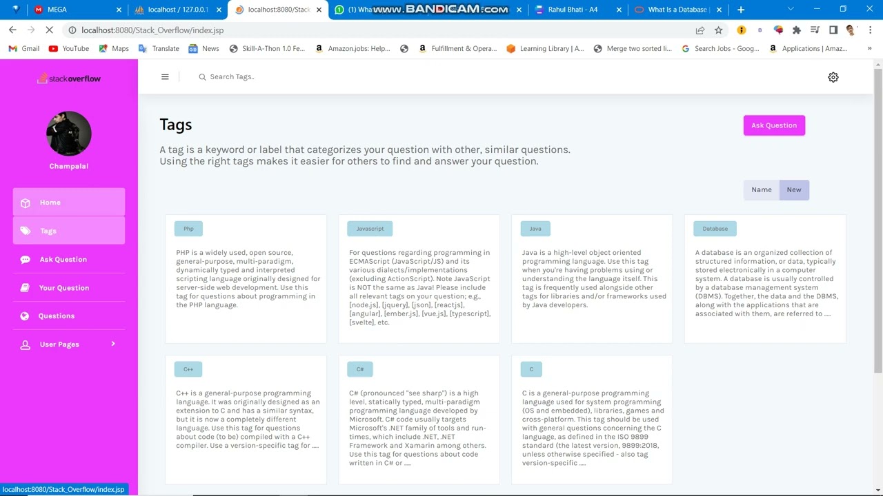 Stackoverflow Clone Website | FullStack Developer | FullStack Java Developer @otakucoder