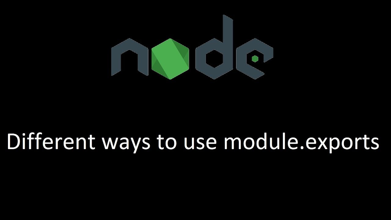 Nodejs: Different ways to use module.exports
