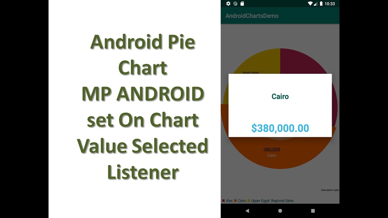 Pie chart Android set on Pie value selected listener