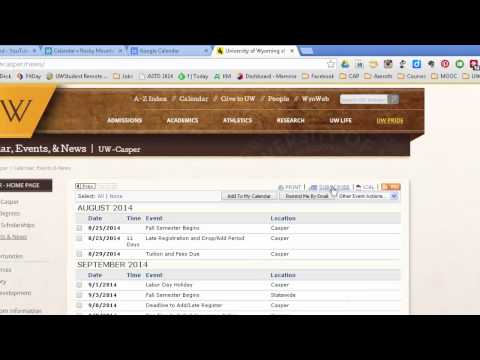 Google Calendar: Subscribing to public calendars
