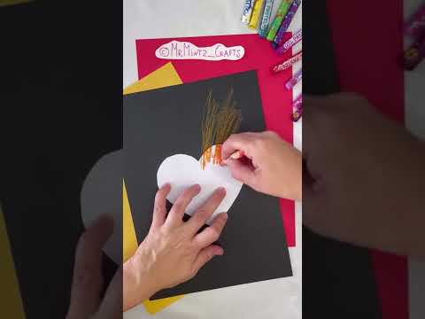 Easy Mothers Day Art Crafts | Mother's Day Handmade Card for Toddlers & Preschool kids #shorts