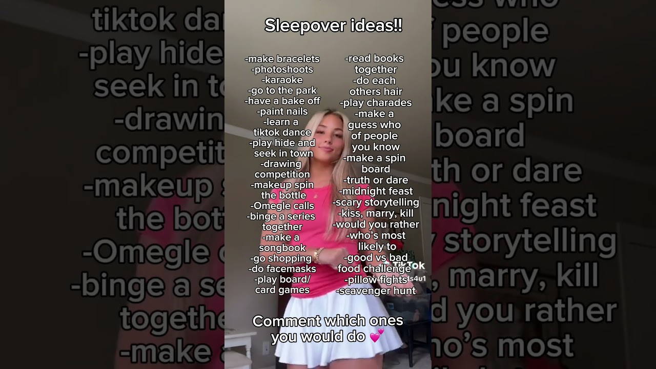 Sleepover Ideas!! 💕💕 #sleepover #sleepovers #ideas #inspiration  #viral #blowup #preppyfilter #tips