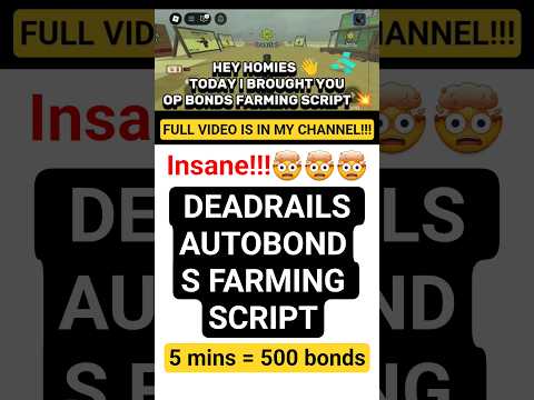 [NEW] Dead Rails Script No Key Auto Bonds Farm Script! (5 MINS = 500 BONDS!!!) Auto Execute Bonds!!!