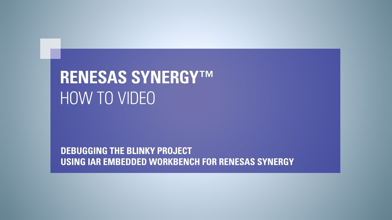 Debugging the blinky project (IAR™)