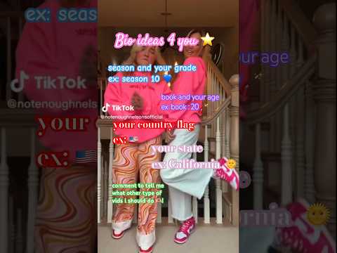 Bio ideas 4 you ⭐️ #shorts #ideas #notenoughnelsons #nenfam #youtube #viral #fyp #amazing #yt