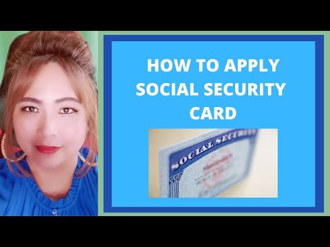 HOW TO APPLY A SOCIAL SECURITY CARD