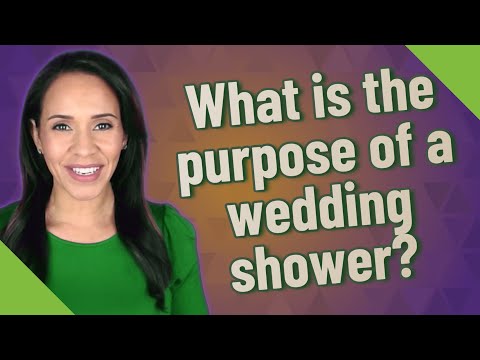 What is the purpose of a wedding shower?