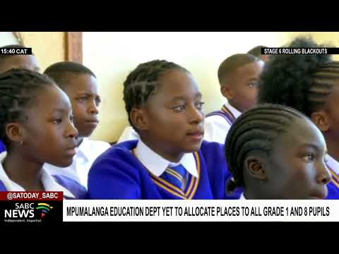 Mpumalanga Education yet to place less than 900 grade 1 and 8 pupils