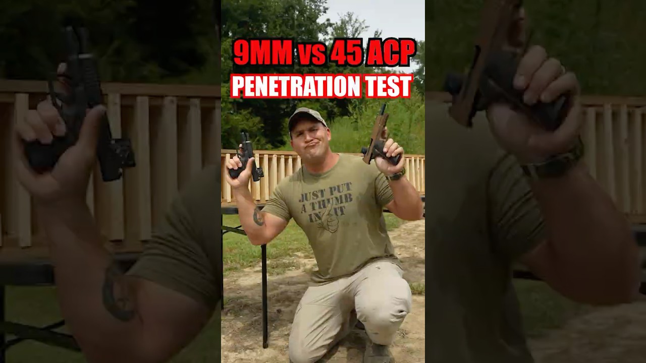 9MM vs 45 ACP (Penetration Test)