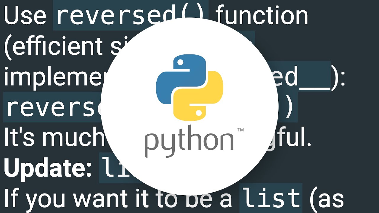 Print a list in reverse order with range()?