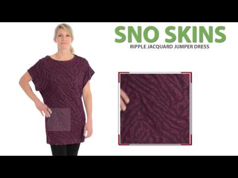 Sno Skins Ripple Jumper Dress - Dolman Short Sleeve (For Women)