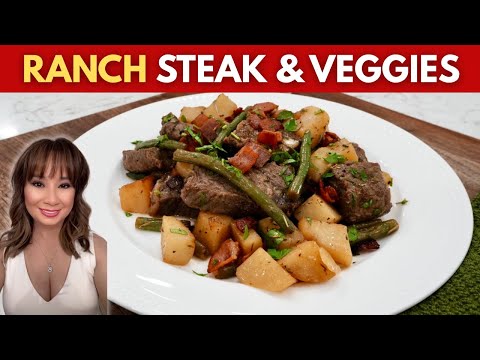 Ranch Steak and Veggie Skillet | Perfect for Weeknights