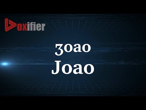 How to Pronunce Joao in French - Voxifier.com