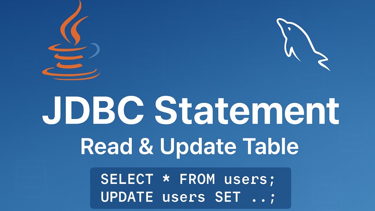 Java JDBC Statement Interface | Read & Update Database Table