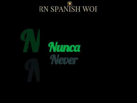 How to say never in Spanish #shorts #spanishlessons #spanishvocabulary #spanish #spanishwords