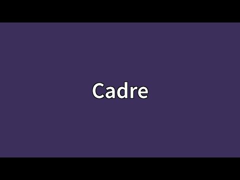 Cadre Meaning