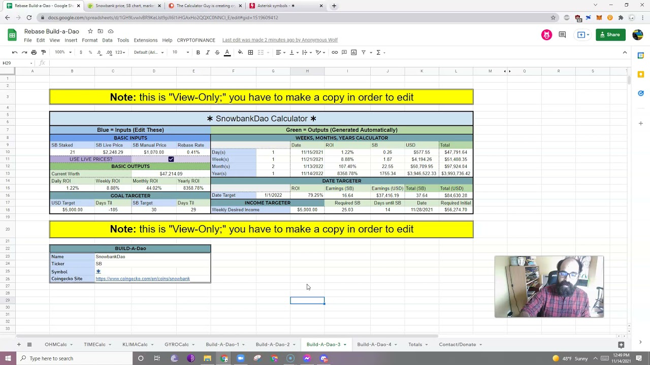 Build Your Own Dao Calculator! SB, EXOD, HEC, Z20, Etc. etc.