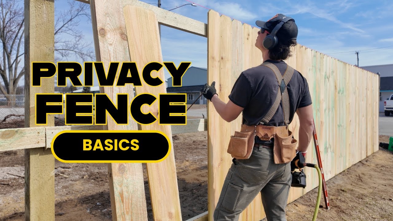 Wood Privacy Fence Installation