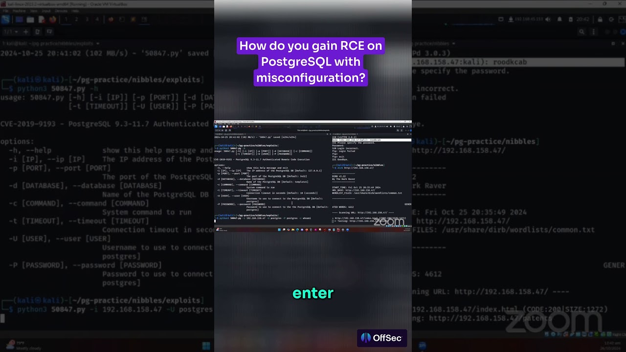 How do you gain RCE on PostgreSQL with misconfiguration?