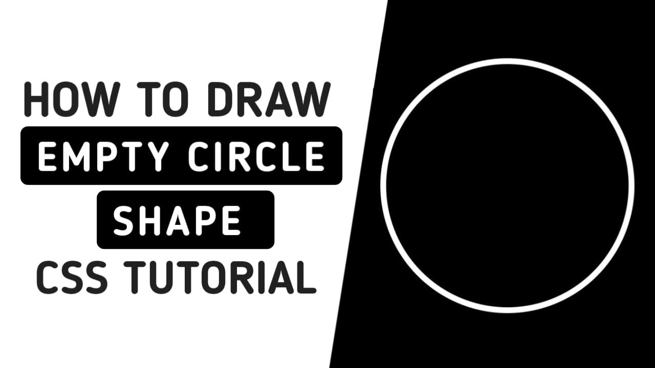How to draw empty circle in CSS || HTML & CSS || Coding Window