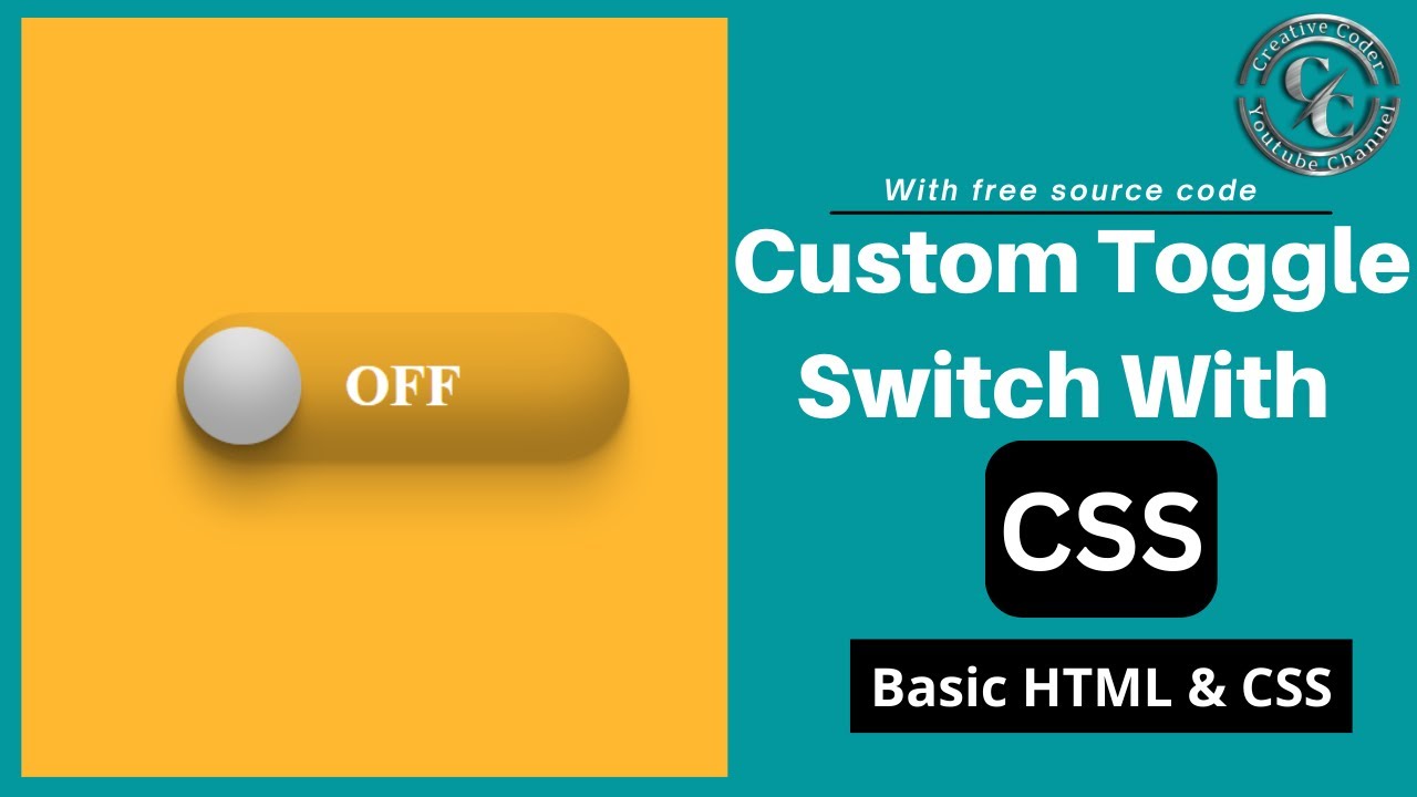Custom Toggle Switch with Pure CSS | CHECKBOX TOGGLE