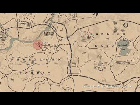 RDR 2 complete map with all points of interest / drawings on map