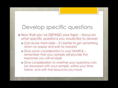 Surveys and pilot testing