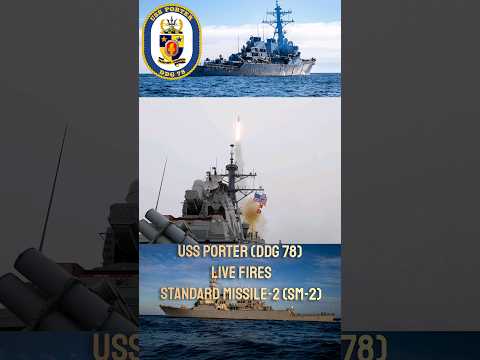 USS Porter (DDG 78) Live Fire Standard Missile (SM-2)