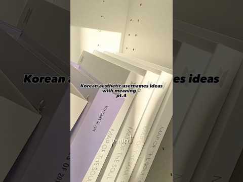 Korean aesthetic usernames pt.4 π¦