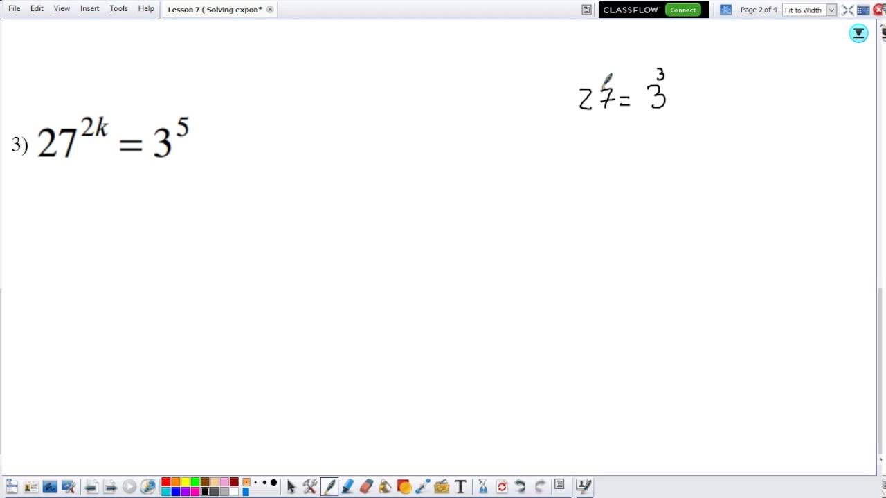 Solving Exponential Equations ( Same Base Technique) | Algebra 2