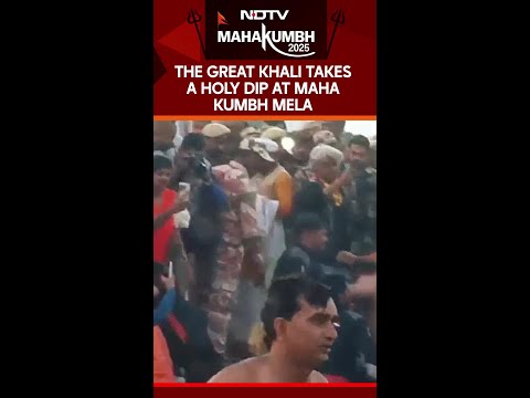 Khali At Kumbh | The Great Khali Takes A Holy Dip At Maha Kumbh Mela