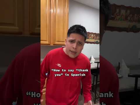 How to say thank you in Spanish