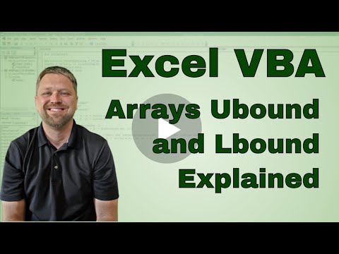 Arrays Ubound and Lbound Explained in Excel VBA - Code Inlcuded
