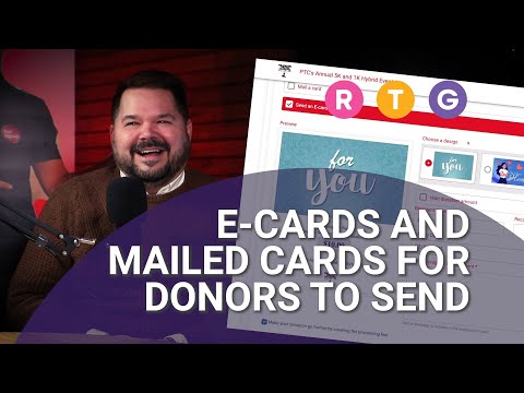 E-Cards and Mailed Cards for Donors to Send